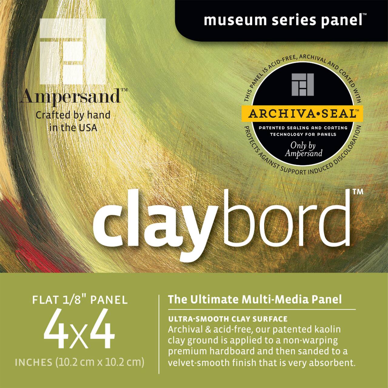 Ampersand™ Claybord™ Museum Series Uncradled 1/8 Ampersand™ Claybord™ Museum Series Uncradled 1/8